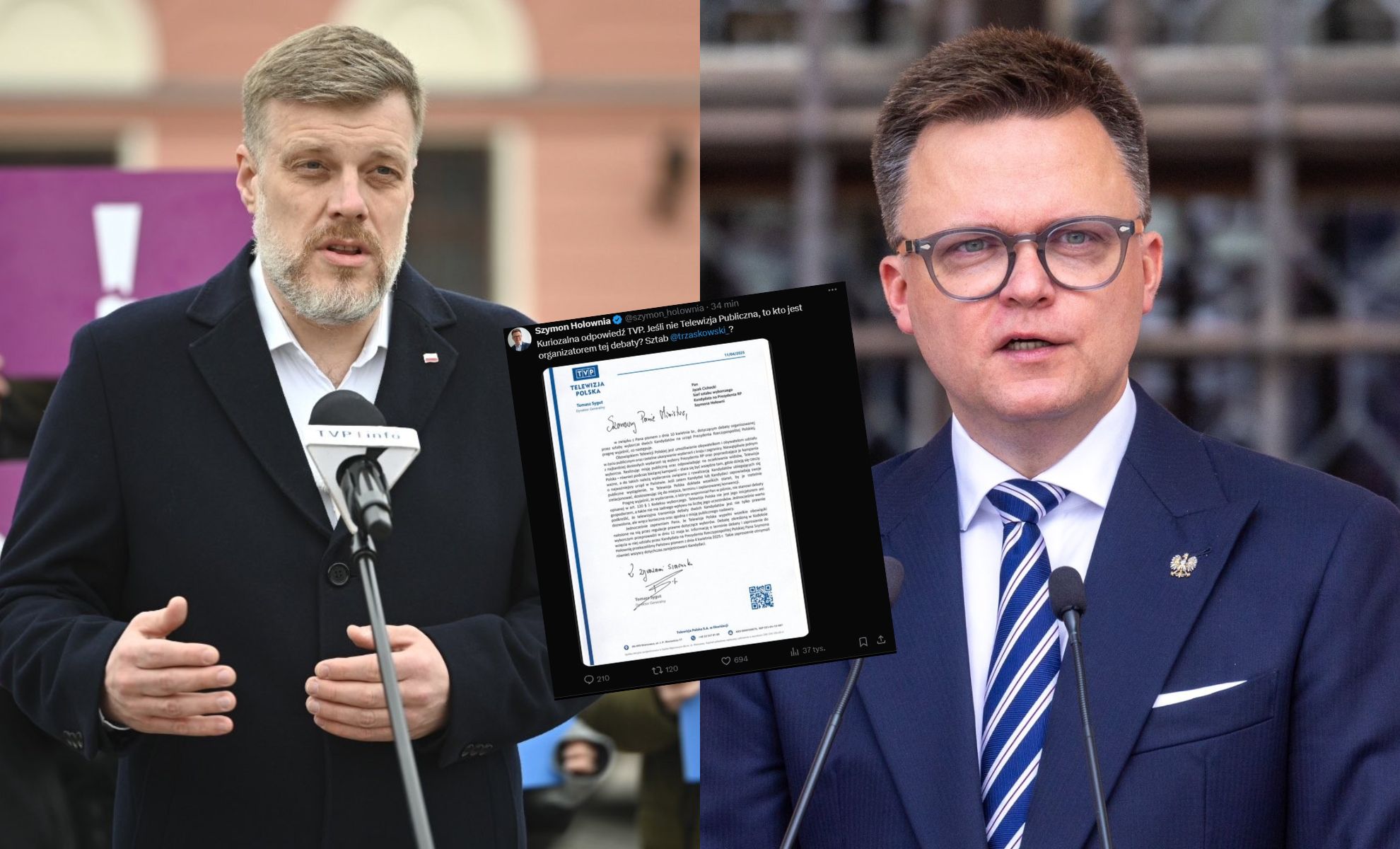 Co za cyrk! Hołownia i Zandberg uderzają w neo-TVP